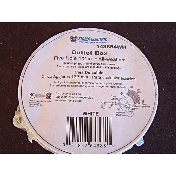Sigma Engineered Solutions | Other | Sigma Electric White 2inch Five ...